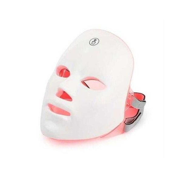 Skincare | 1pc 7 Color Led Face Mask Therapy For Clear Skin Wrinkle ...